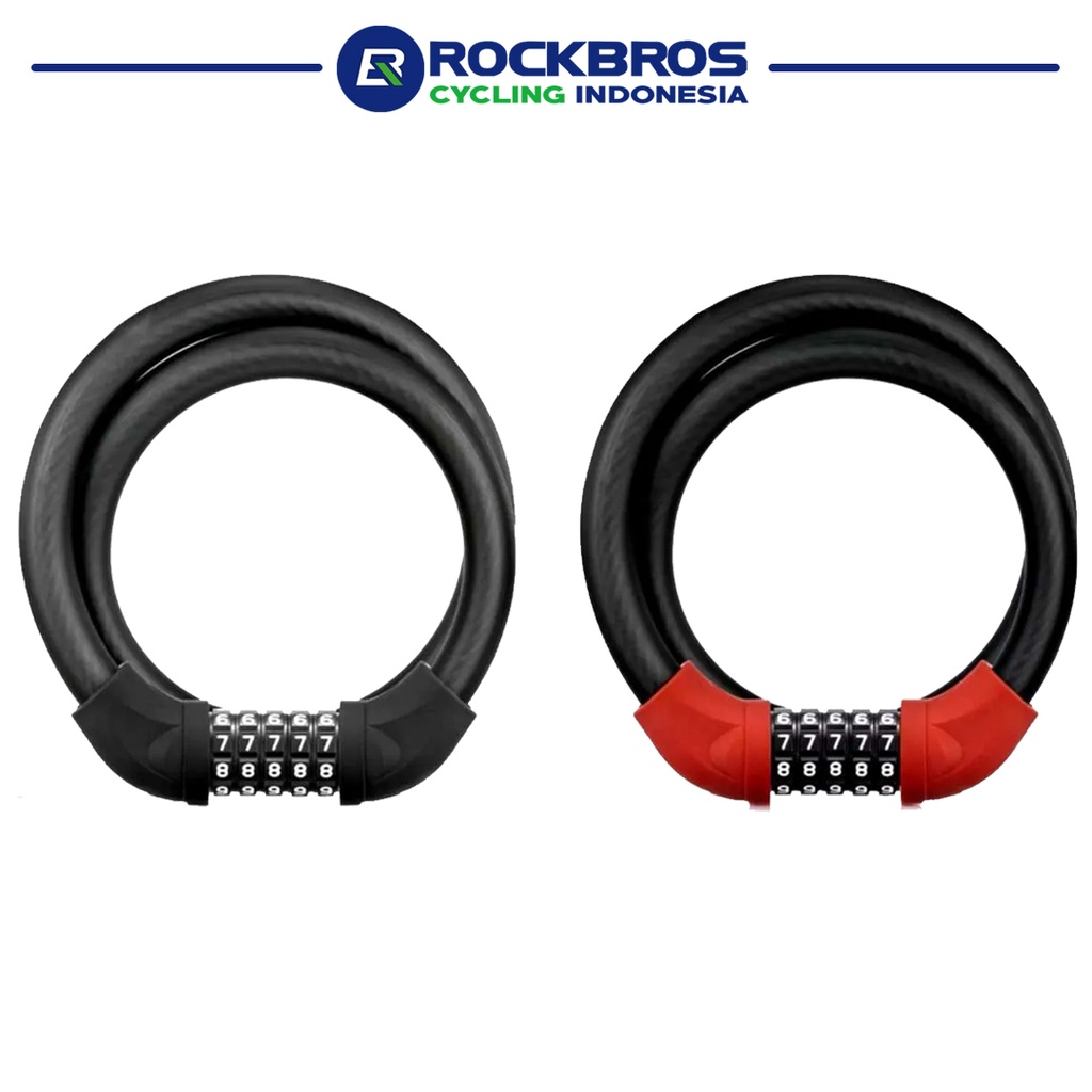 Jual ROCKBROS RKS870 Kunci Gembok Sepeda Baja 87CM Bicycle Bike Lock ...