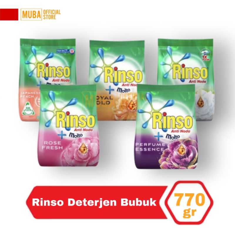 Jual Rinso Molto Royal Gold Powder 770 g - Perlindungan Dari Bakteri ...