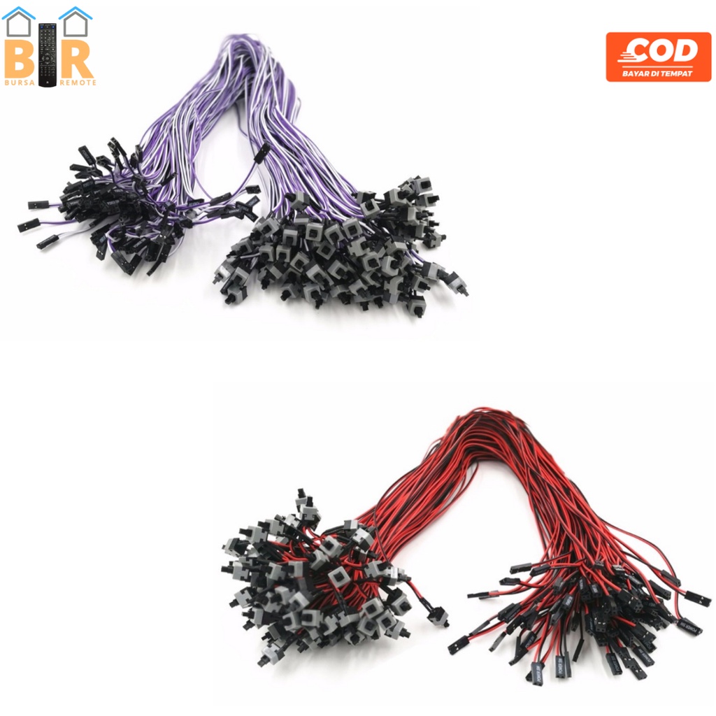 Jual Kabel Power Komputer Pc ATX Tombol ON / OFF 2 Pin 50 cm SW Switch ...