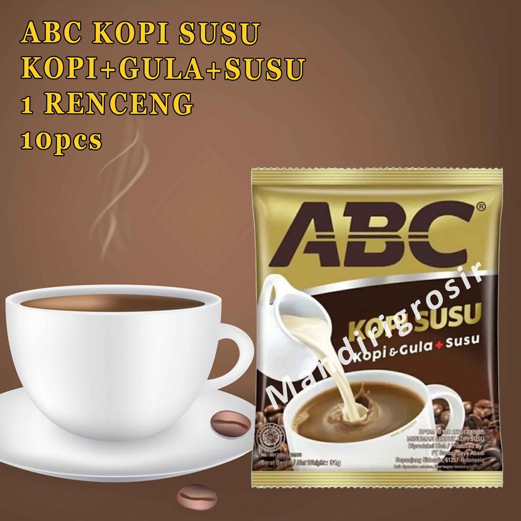 Jual Kopi+Gula+Susu * ABC Kopi Susu * Kopi Bubuk ABC * 1 Renceng 10pcs ...