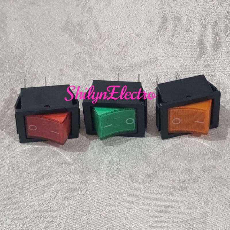 Jual SAKLAR 4P BESAR + LAMPU WARNA ORANGE MERAH HIJAU SWITCH ON OFF ...