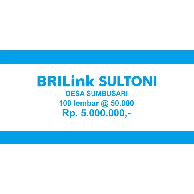 Jual BAN UANG 50RB CUSTOM BRILINK | Shopee Indonesia
