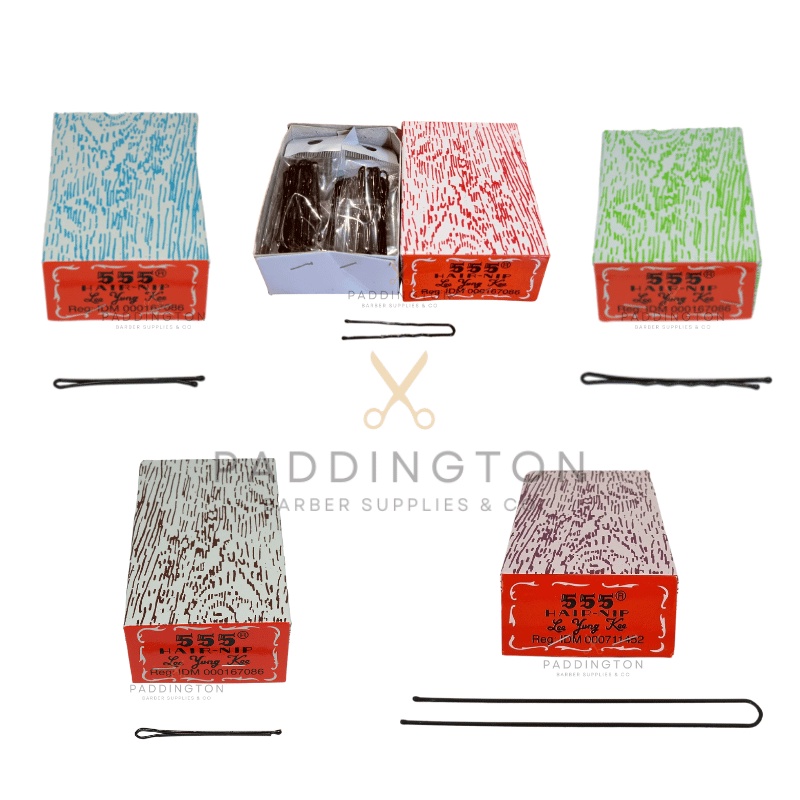 Jual Hair Nip 555 Jepit Lidi Pentul Hitam Cepit Pin Aspel Baja Rambut ...