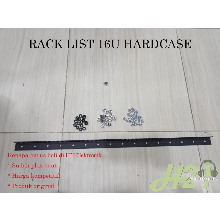 Jual LIST RACK 16U KECIL DUDUKAN RAK POWER HARDCASE RAA-301 PLUS BAUT ...