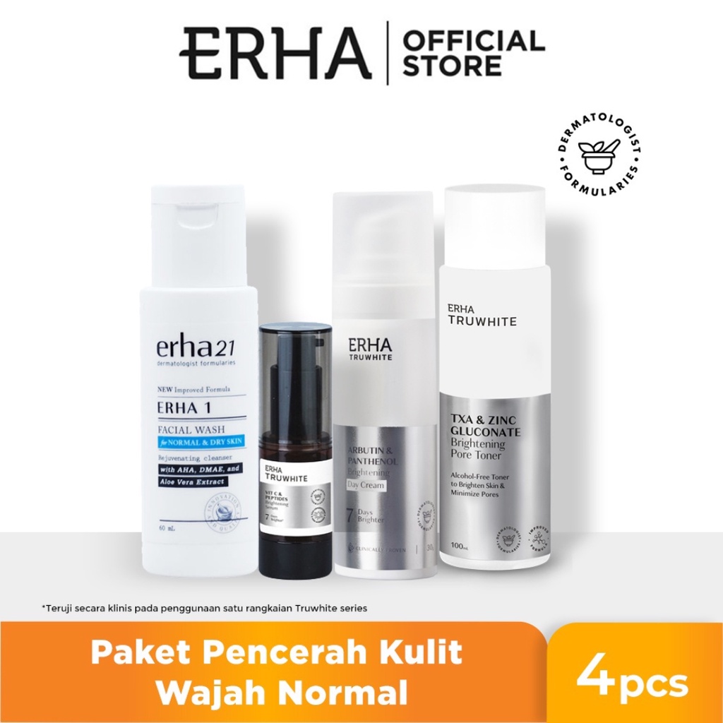 Jual ERHA Bundle Daily Brightening for Normal & Dry Skin - Paket ...