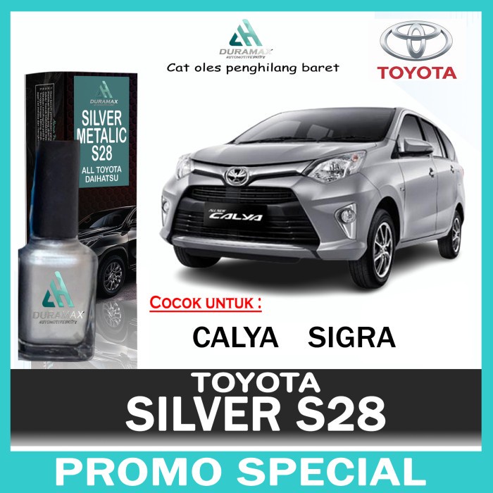 Jual Cat Oles Silver Metalic S28 Daihatsu Sigra Toyota Calya Silver ...