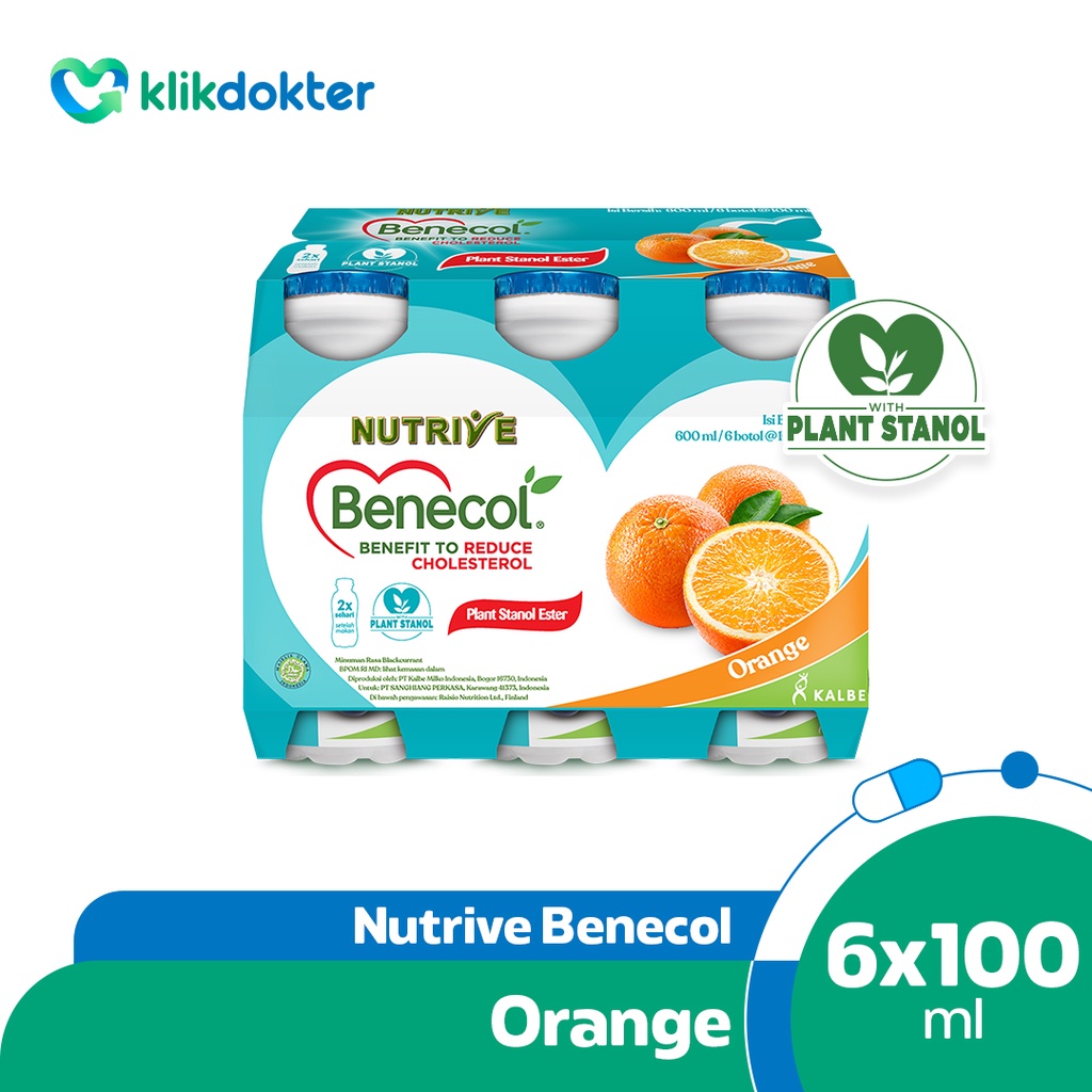 Jual Nutrive Benecol Orange 6x100ml | Shopee Indonesia