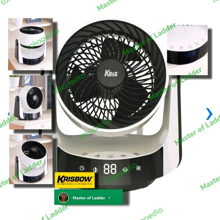 Jual Kris Krisbow Kipas Angin Meja 9 inch remote/ Table Fan 9" Kris ...