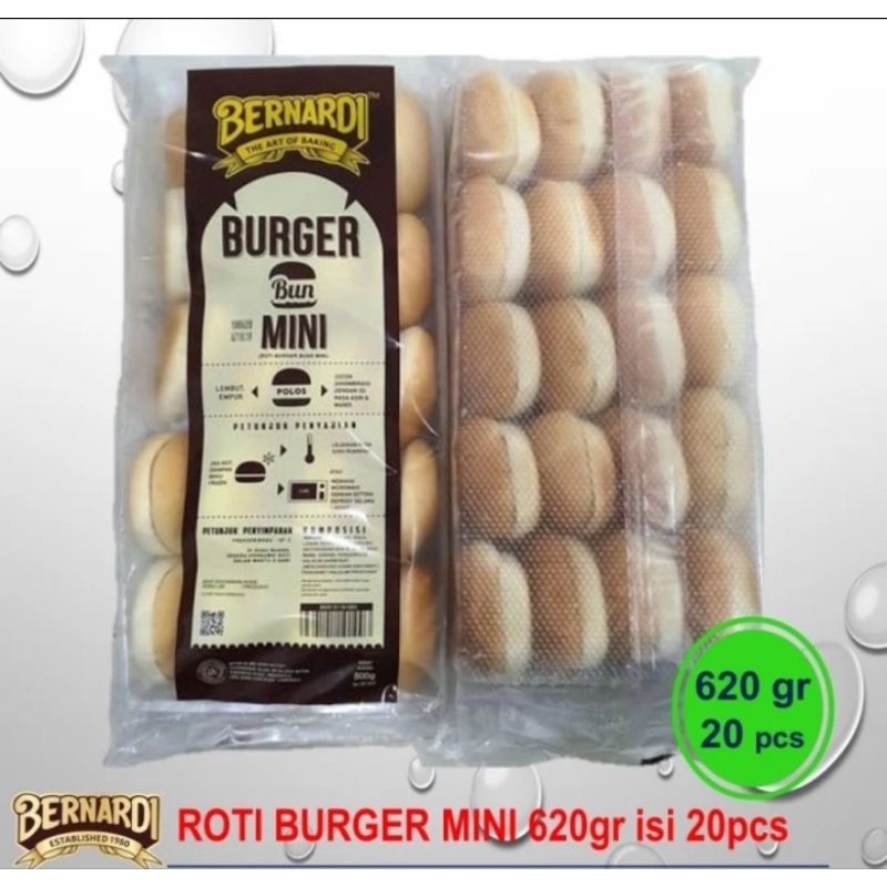 Jual Bernardi Roti Burger Mini Polos 20 pcs | Shopee Indonesia