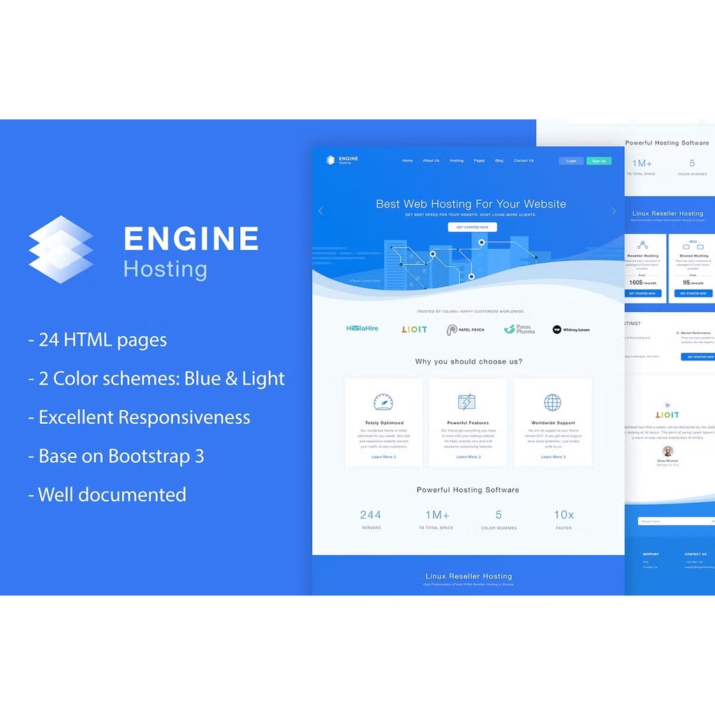 Jual Landing HTML Page - Engine Hosting HTML Template | Shopee Indonesia