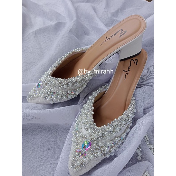 Jual Best Seller ,Selop Pengantin Putih / wedding shoes / selop wedding ...