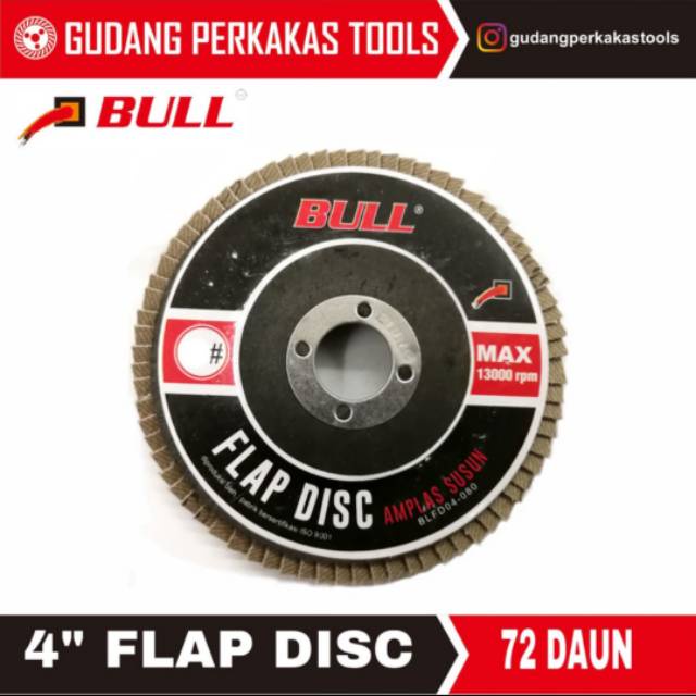 Jual Bull Amplas susun / flap disc 4inch | Shopee Indonesia
