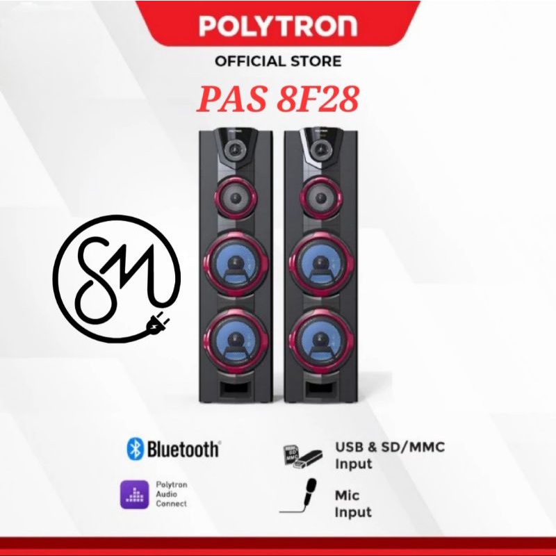Jual Speaker Aktif Polytron PAS 8F28 8 inch Active PAS8F28 Bluetooth ...