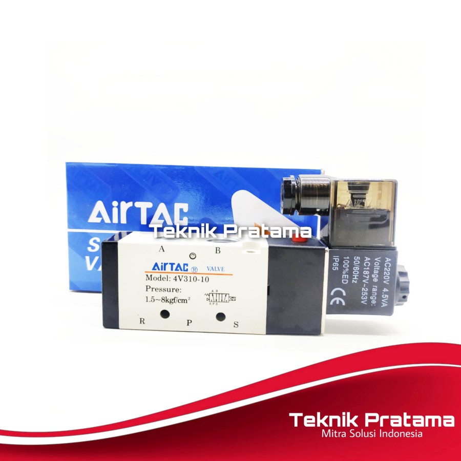 Jual Solenoid Valve 4v310 10 / 4v310-10 Airtac 220v ac/ 24v dc | Shopee Indonesia