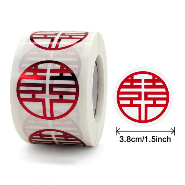 Jual Stiker Suang Xi Kawinan Xuang Xi Sang jit Shuang Xi Double ...