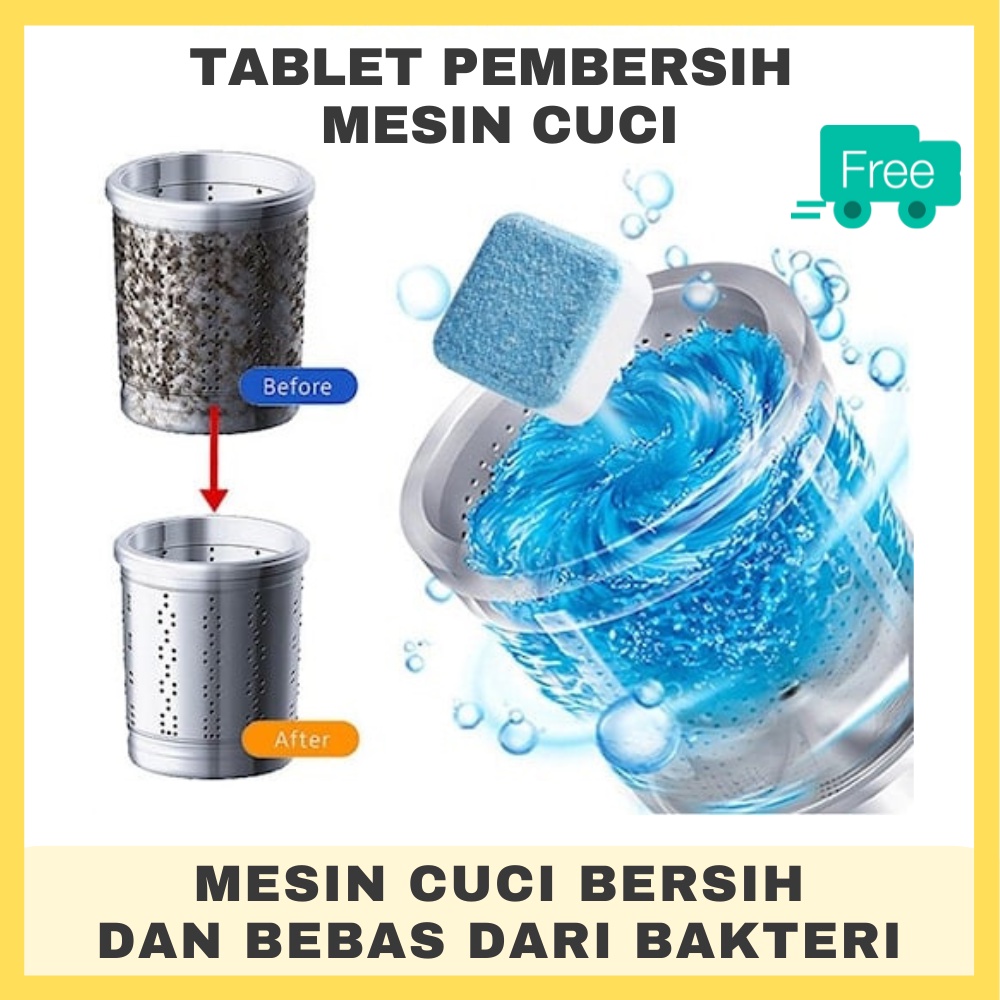 Jual TABLET SABUN PEMBERSIH PENCUCI TABUNG MESIN CUCI 1 TABUNG BUKAAN ...
