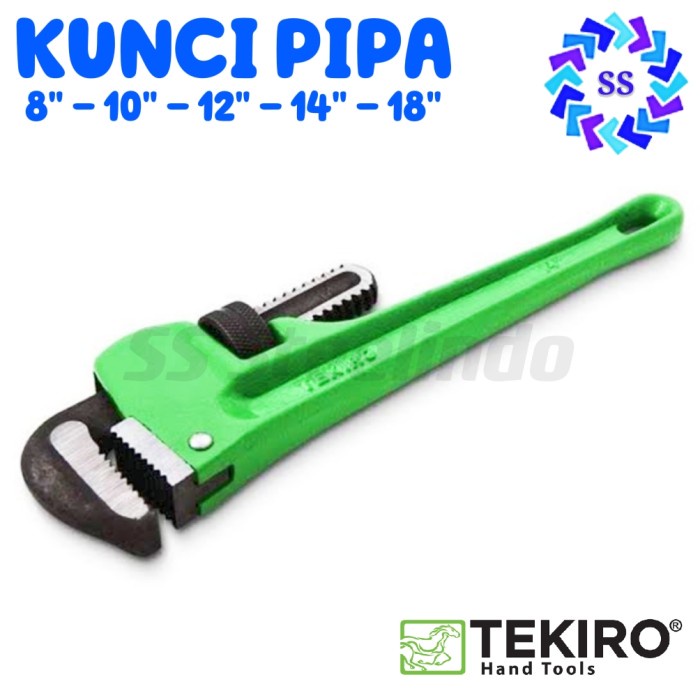 Jual KUNCI PIPA LEDENG - PIPE WRENCH HEAVY DUTY TEKIRO | Shopee Indonesia