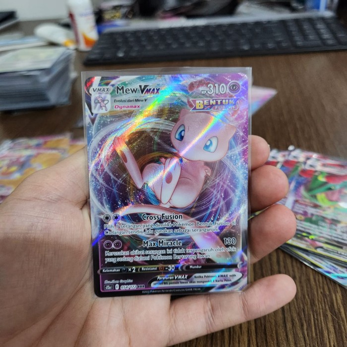 Jual Kartu Pokemon Indonesia - Vstar Semesta - Mew VMax RRR | Shopee ...