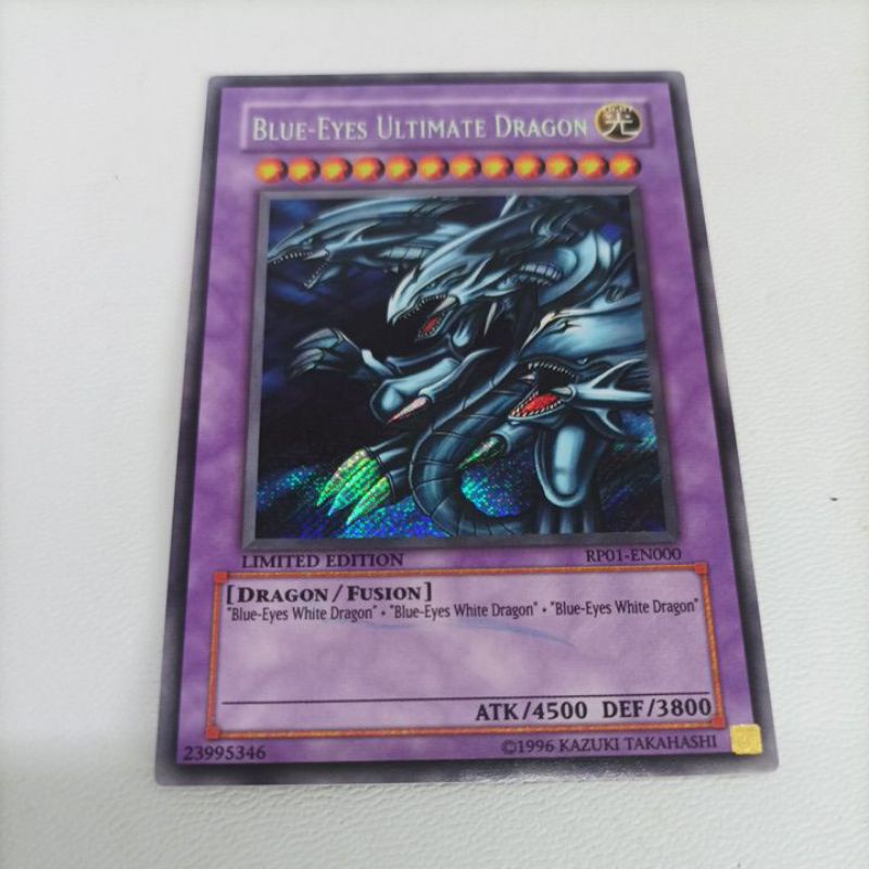 Jual YUGIOH BLUE EYES ULTIMATE DRAGON SECRET RARE RP01 LIMITED EDITION ...