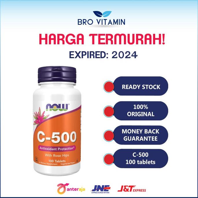 Jual Now Vitamin C 500 100 Tablets l C-1000 Imun daya tahan tubuh | Shopee Indonesia