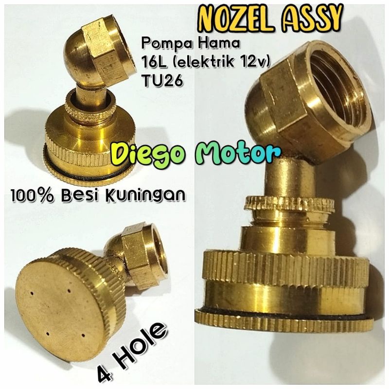 Jual Nozel Spuyer 4 hole Full Kuningan Anti Karat Pompa Semprot Hama ...