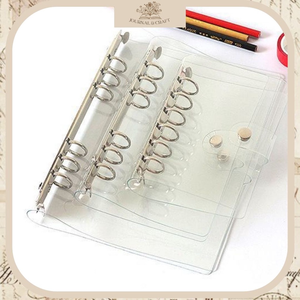 Jual Binder A6 & A7 Transparan Notebook planner bening loose leaf ...