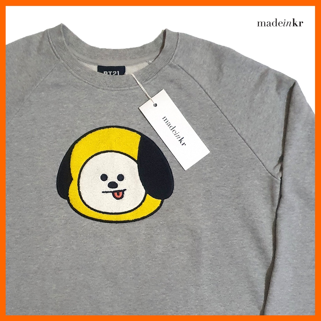 Jual BT21 Official Chimmy Face Graphic Sweatshirts | Shopee Indonesia