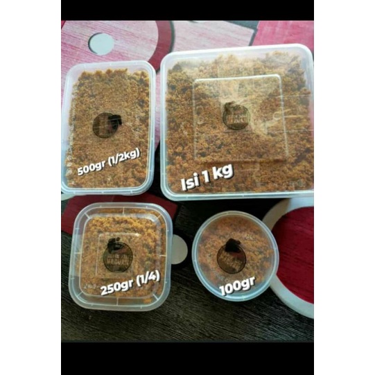 Jual iwak rabuk haruan atau abon ikan haruan berat 1000gram | Shopee ...