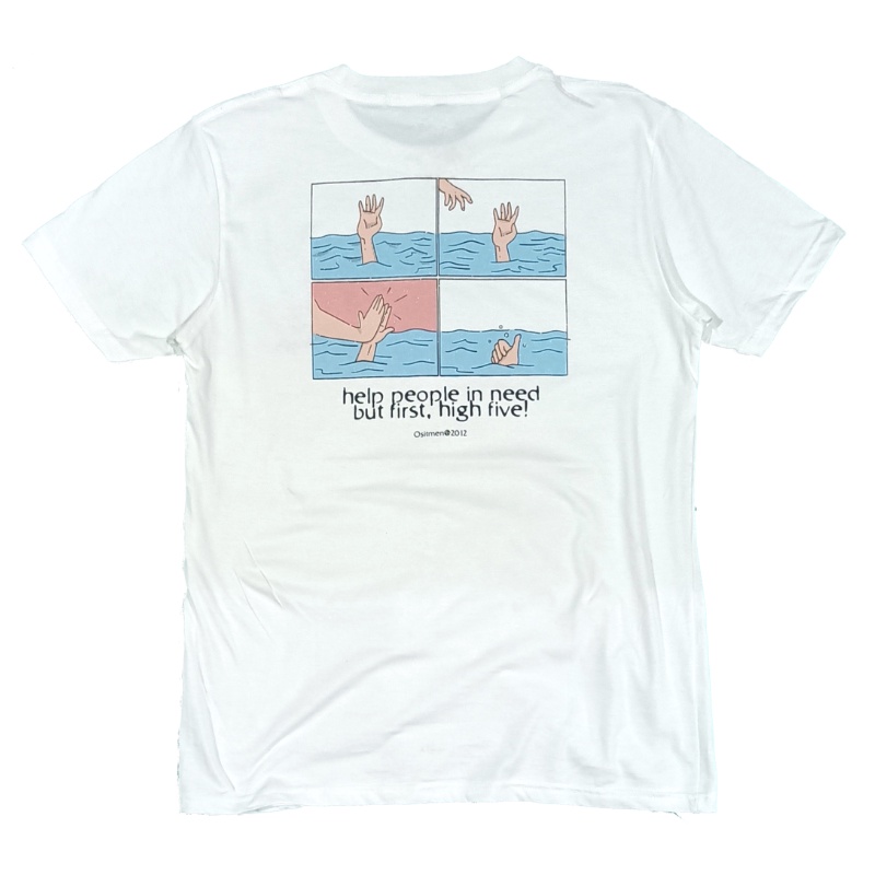 Jual OSITMEN - HIGH FIVE (WHITE) | Shopee Indonesia