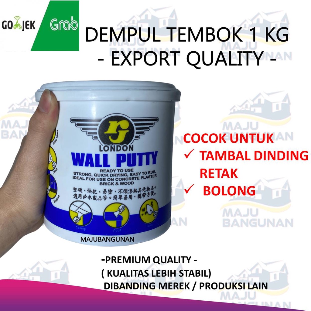 Jual Plamir / Plamur / Dempul Tembok / Wall Putty RJ 1kg / Penambal ...