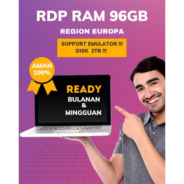 Jual RDP RAM 96 GB Support emulator (PROMO) | Shopee Indonesia