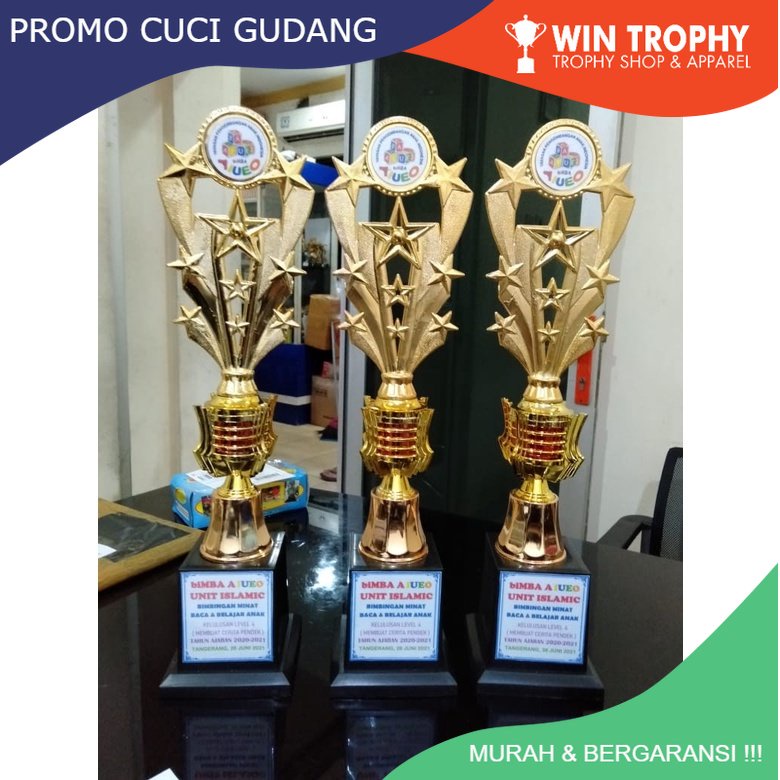 Jual PROMO !! 1 SET TROPHY PIALA JUARA 1-2-3 FREE TULISAN CUSTOM ...