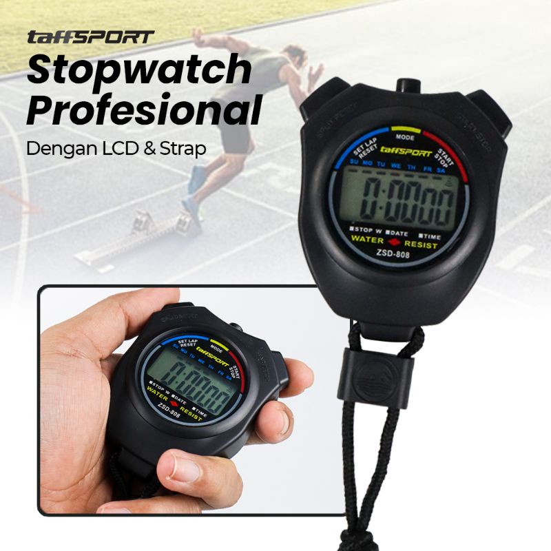 Jual Timer Stopwatch Mini Portabel Profesional LCD | Shopee Indonesia
