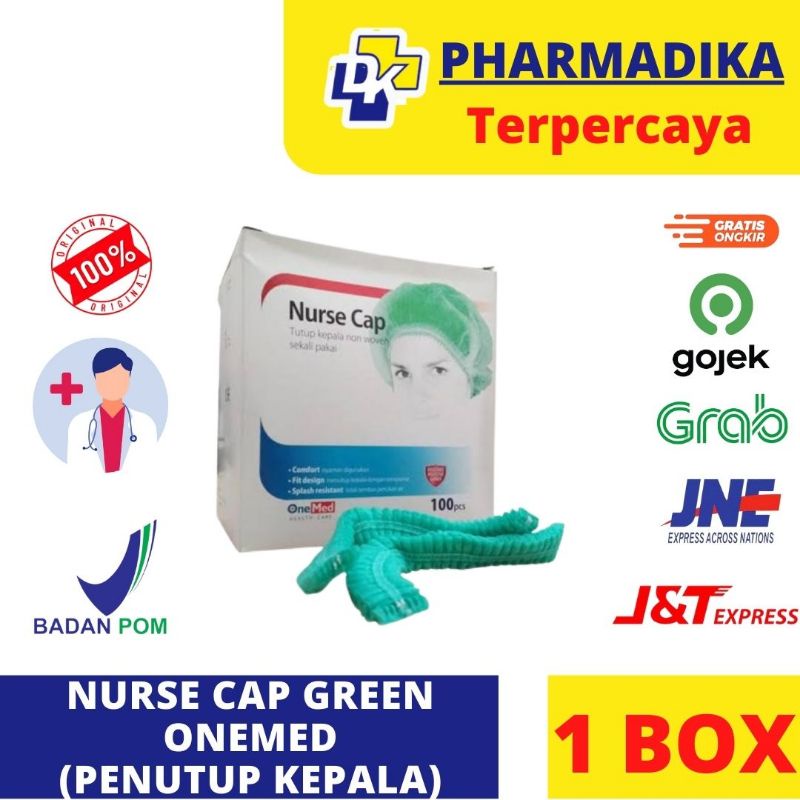 Jual NURSE CAP GREEN ONEMED(PENUTUP KEPALA) | Shopee Indonesia
