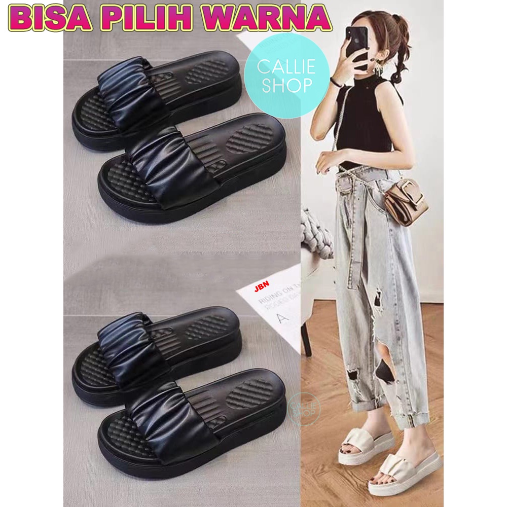 Jual Sandal Platform Tinggi 4cm Sol Tebal Jelly Balance 666-D5 TBKRUT ...