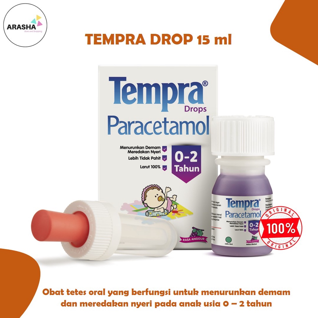 Jual TEMPRA DROP 15 ml - Menurunkan Demam - imunisasi Bayi | Shopee ...