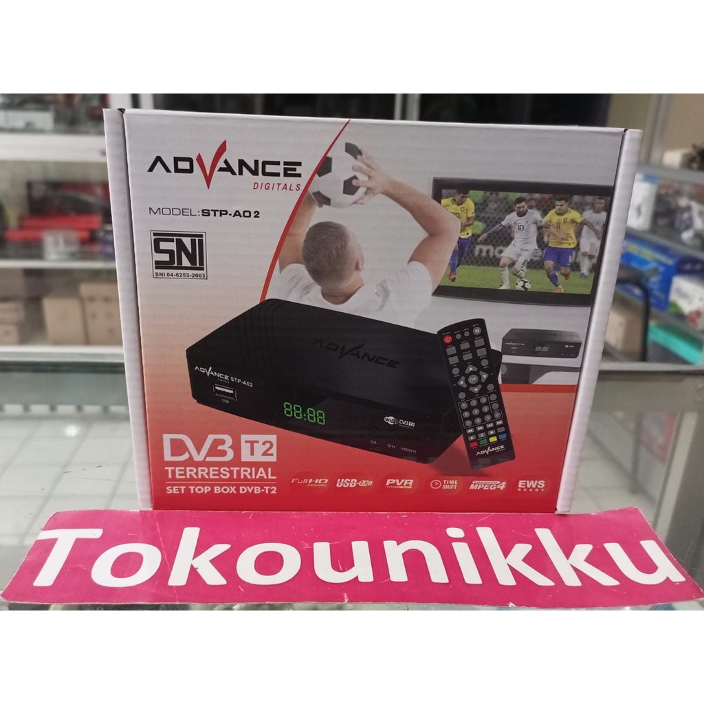 Jual ADVANCE STB Set Top Box DVB-T2 Model STP-A02 Penerima Siaran Tv Digital | Shopee Indonesia