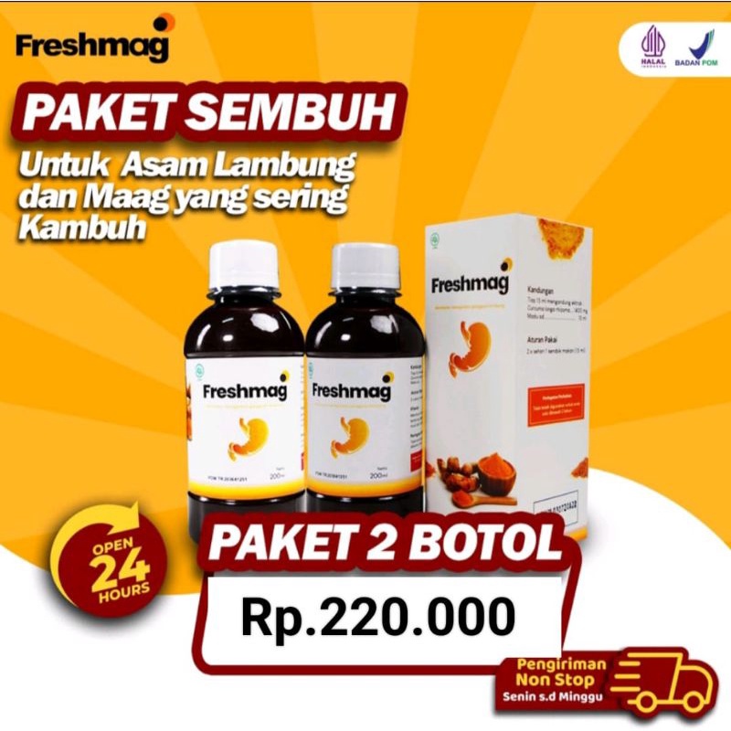 Jual FRESHMAG obat herbal 3X lebih efektif mengatasi maag gerd magh ...