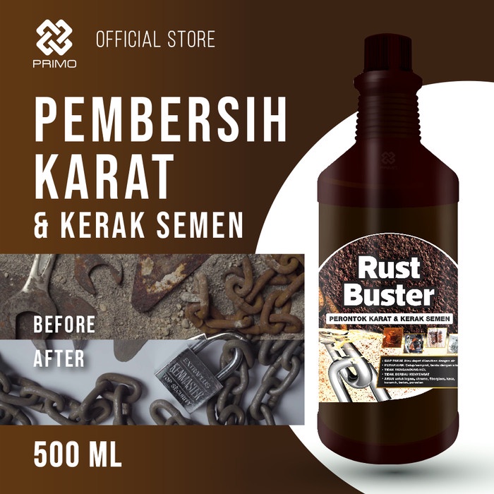 Jual Pembersih Karat / Semen PRIMO RUST BUSTER 500ml | Shopee Indonesia