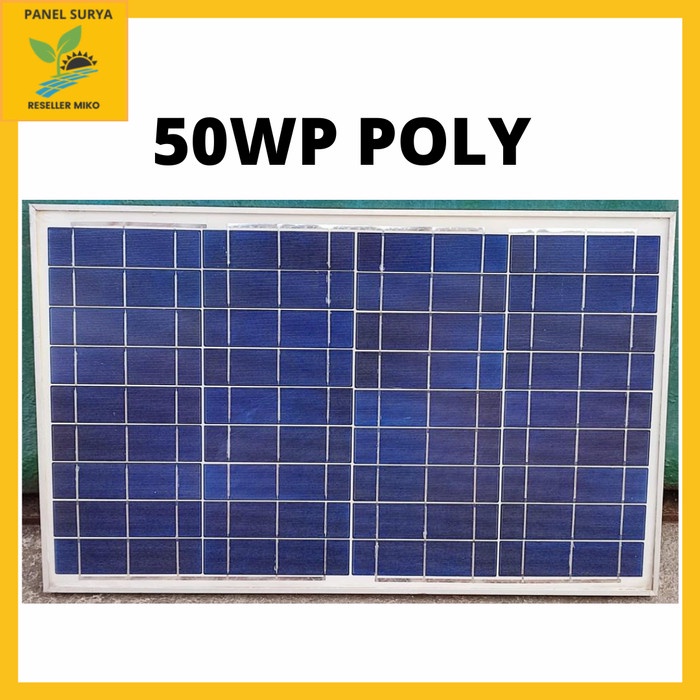 Jual Panel surya 50wp solar panel 50wp solar cell 50wp 12V - 50WP ...