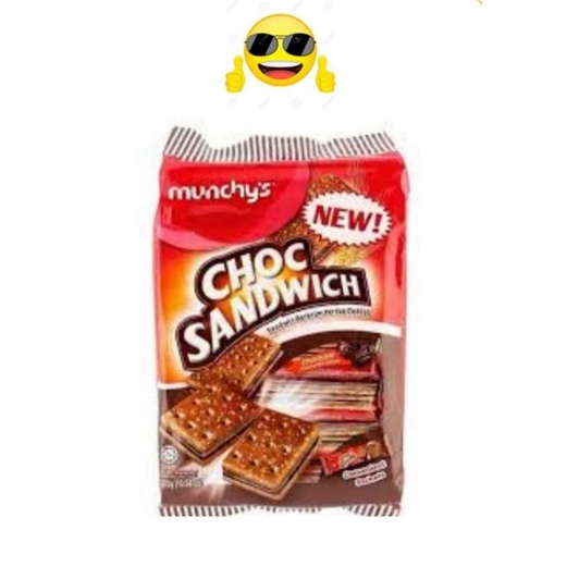 Jual MUNCHYS CHOCO SANDWICH - MUNCHY'S SANDWICH BERKRIM PERISAI COKLAT ...