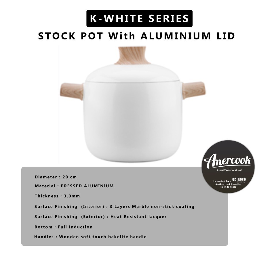 Jual Hauraffer Grosir Panci Amercook Premium K-White Anti Lengket Stock ...