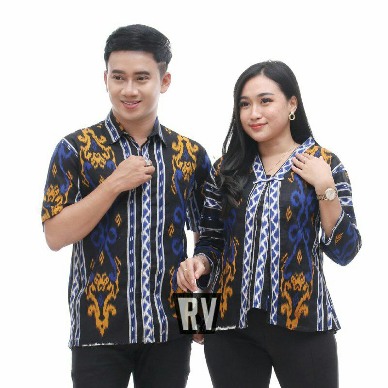 Jual Rama Shinta Batik Couple Songket Etnik ABG Sarimbit Batik Atasan ...