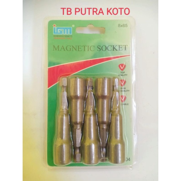 Jual (COD) MAGNETIC SOCKET IGM 8 X 65 (+),UKURAN 8MM, MAGNETIC SOCKET ...