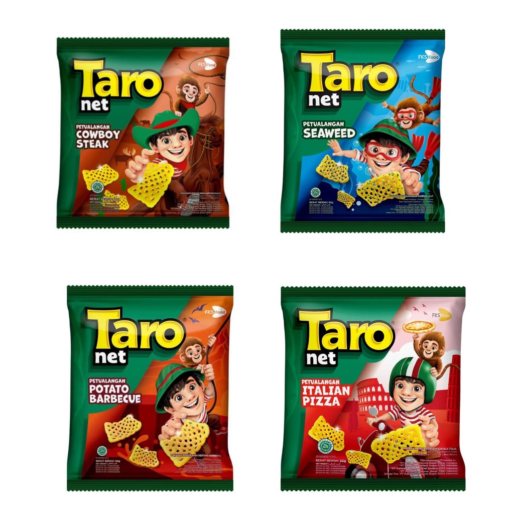 Jual Taro Net Snack Petualangan 9gr Renteng (10pcs) | Shopee Indonesia