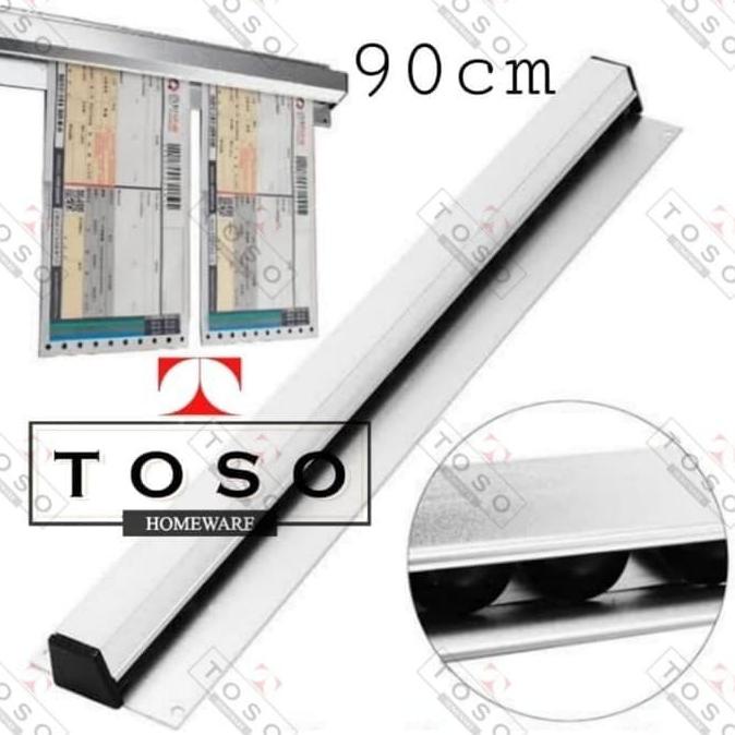 Jual Bill Holder 90cm Tab Grabber Rack Penjepit Kertas Menu Order Bon ...