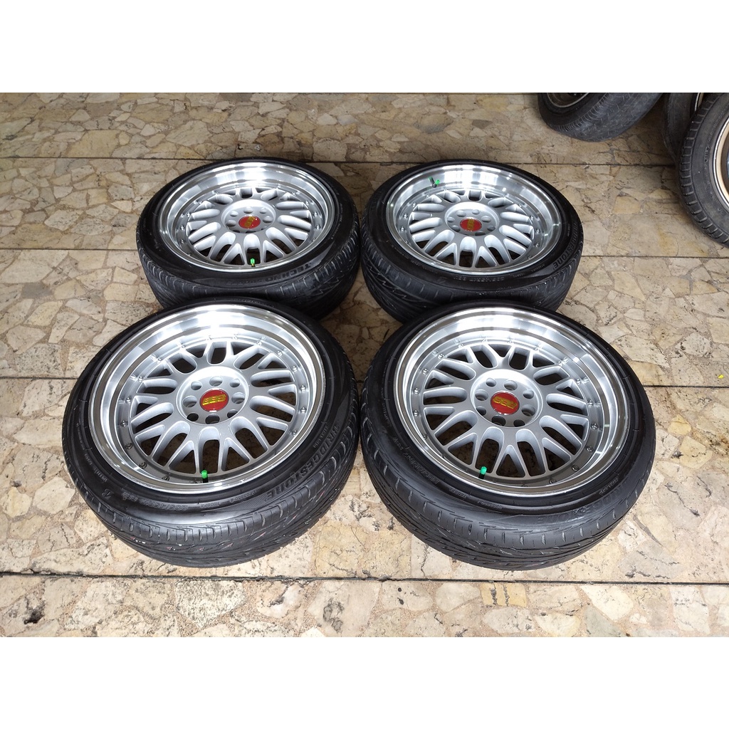 Jual VELG MOBIL BBS LM RING 17x7,5/8,5 PCD 4x100, 4x114 + BAN BRIDGESTONE 205/45R17 | Shopee ...