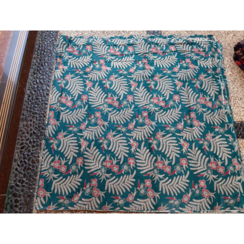 Jual KAIN BATIK WARNA HIJAU IJO BATIK PRINT TOSCA SERAGAM BRIDESMAID ...