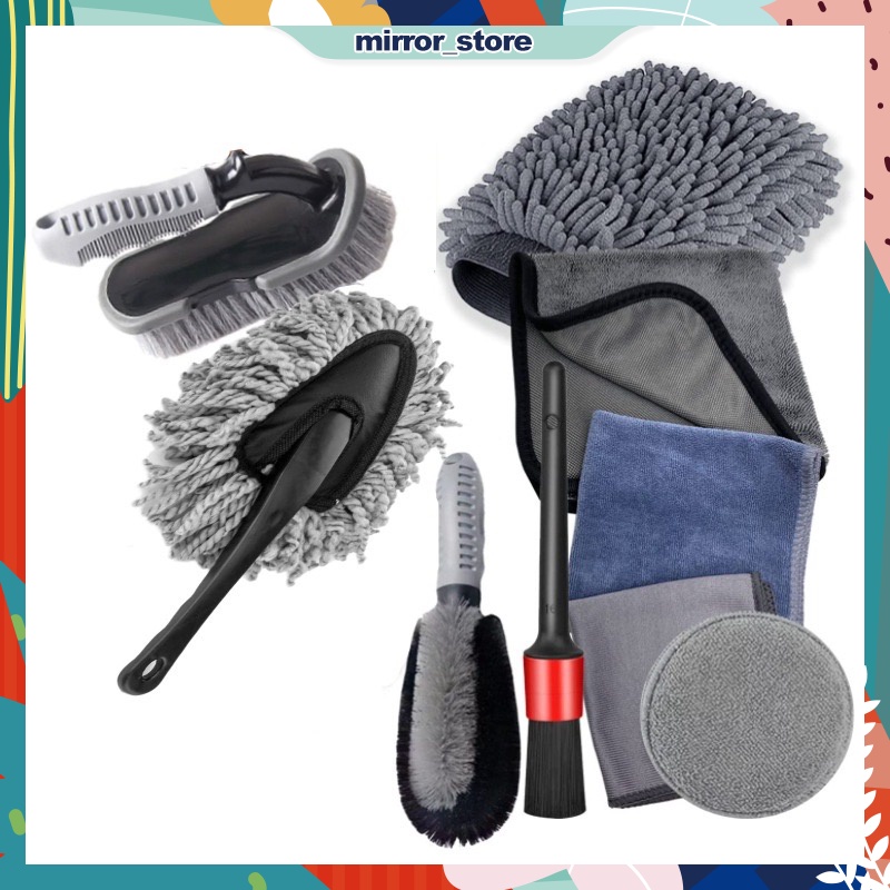 Jual （9 pcs)Sikat Alat Cuci Mobil Terlaris Sikat Cuci Mobil Sarung ...