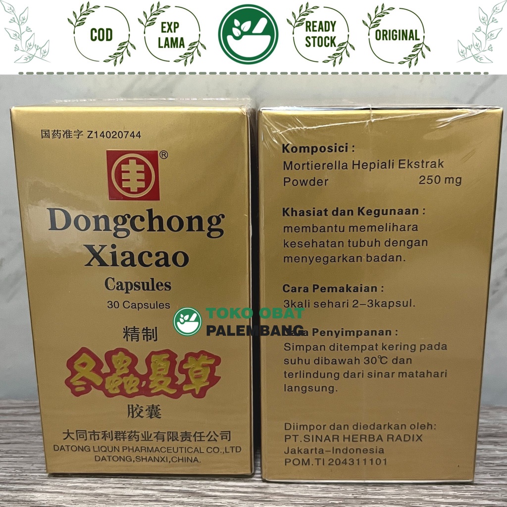Jual DONG CHONG XIA CAO EMAS SUPERIOR QUALITY CORDYCEPS 30 KAPSUL DONGCHONG XIACAO TUNG CHUNG ...